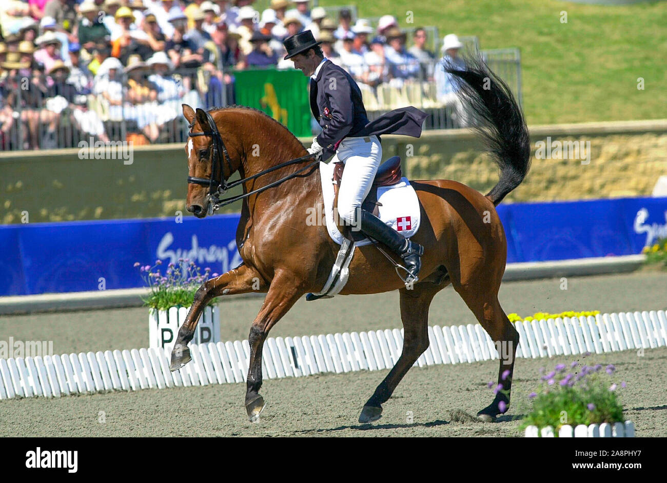 Olympic Games, Sydney 2000 Daniel Ramseir (SUI) riding Rali Baba Stock ...