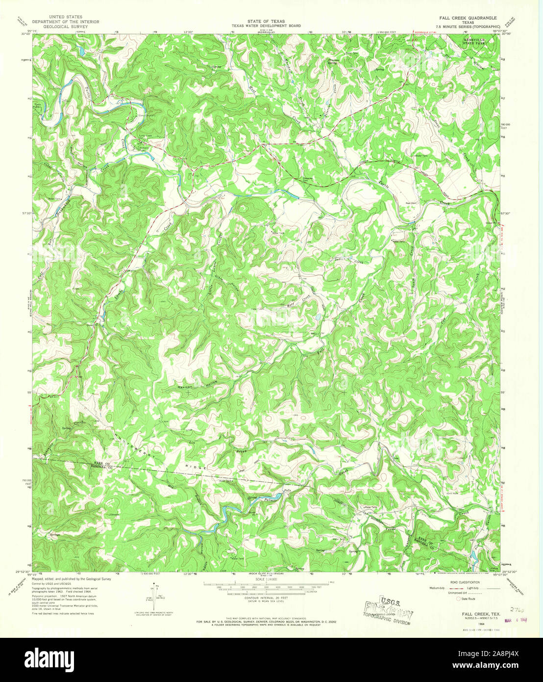 Map of fall creek hi-res stock photography and images - Alamy