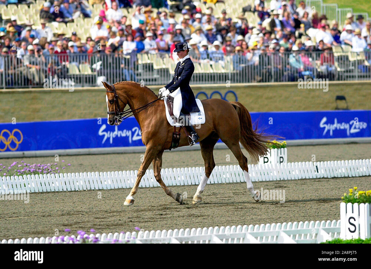 Olympic Games, Sydney 2000 Heidi Svanborg (FIN) riding Bazalt Stock ...