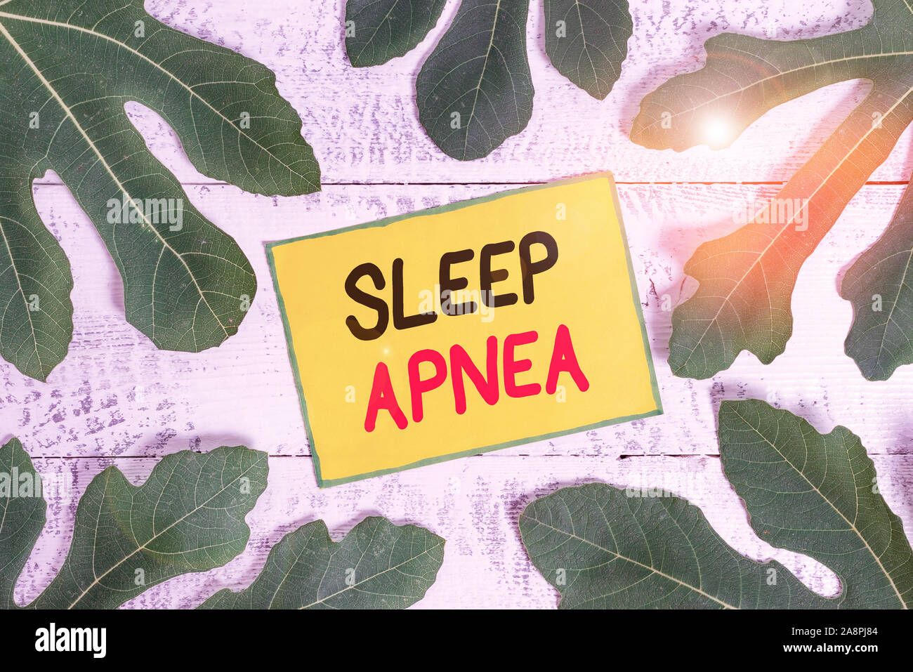 Handwriting text writing Sleep Apnea. Conceptual photo disorder which ...