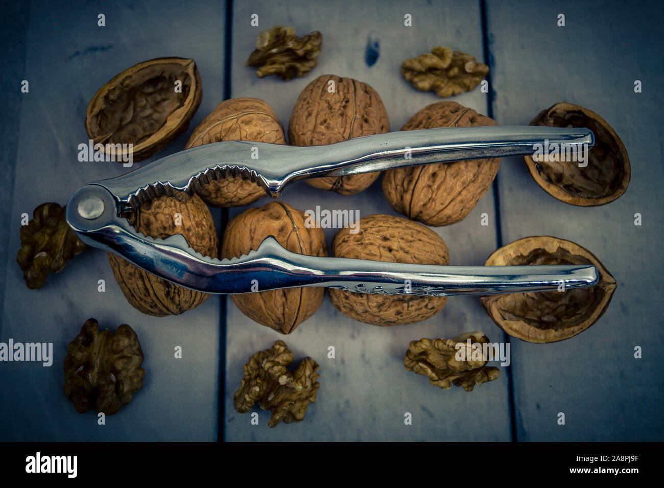 Walnut kernels crushed nuts hi-res stock photography and images - Alamy