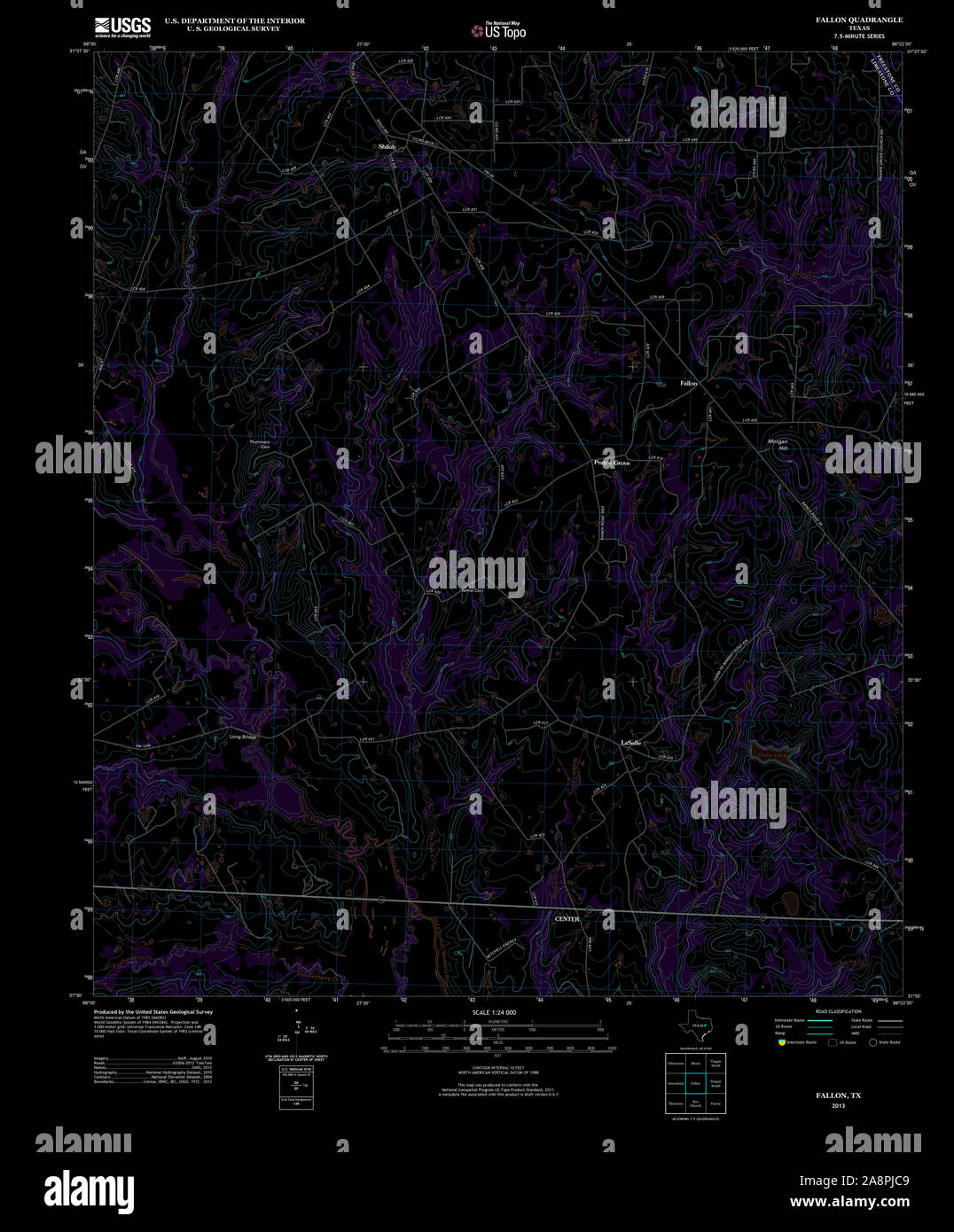 Map of fallon hi-res stock photography and images - Alamy