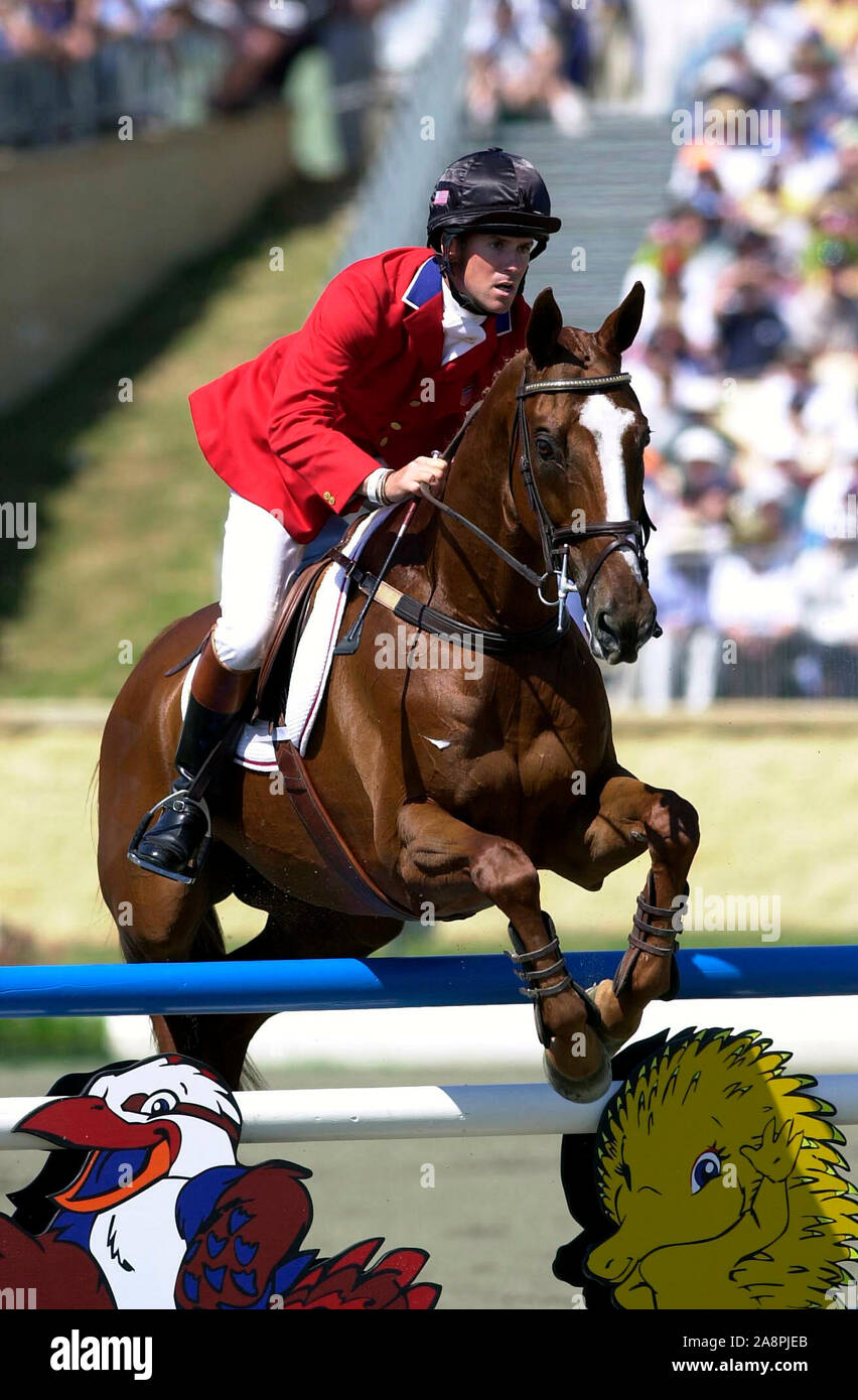 Olympic Games, Sydney 2000 Robert Costello (USA) riding Chevalier Stock ...