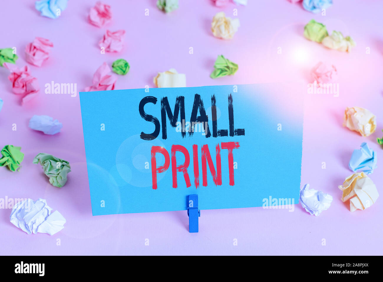 Handwriting text Small Print. Conceptual photo document that contains ...