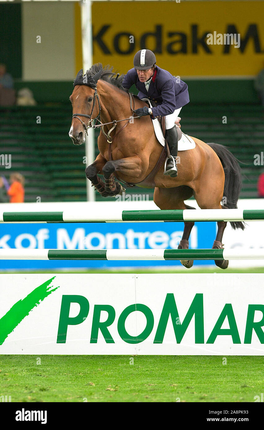 CSIO Spruce Meadows Masters 2001, Promark Cup Hubert Bourdy, France, riding Burning Fedor Stock ...