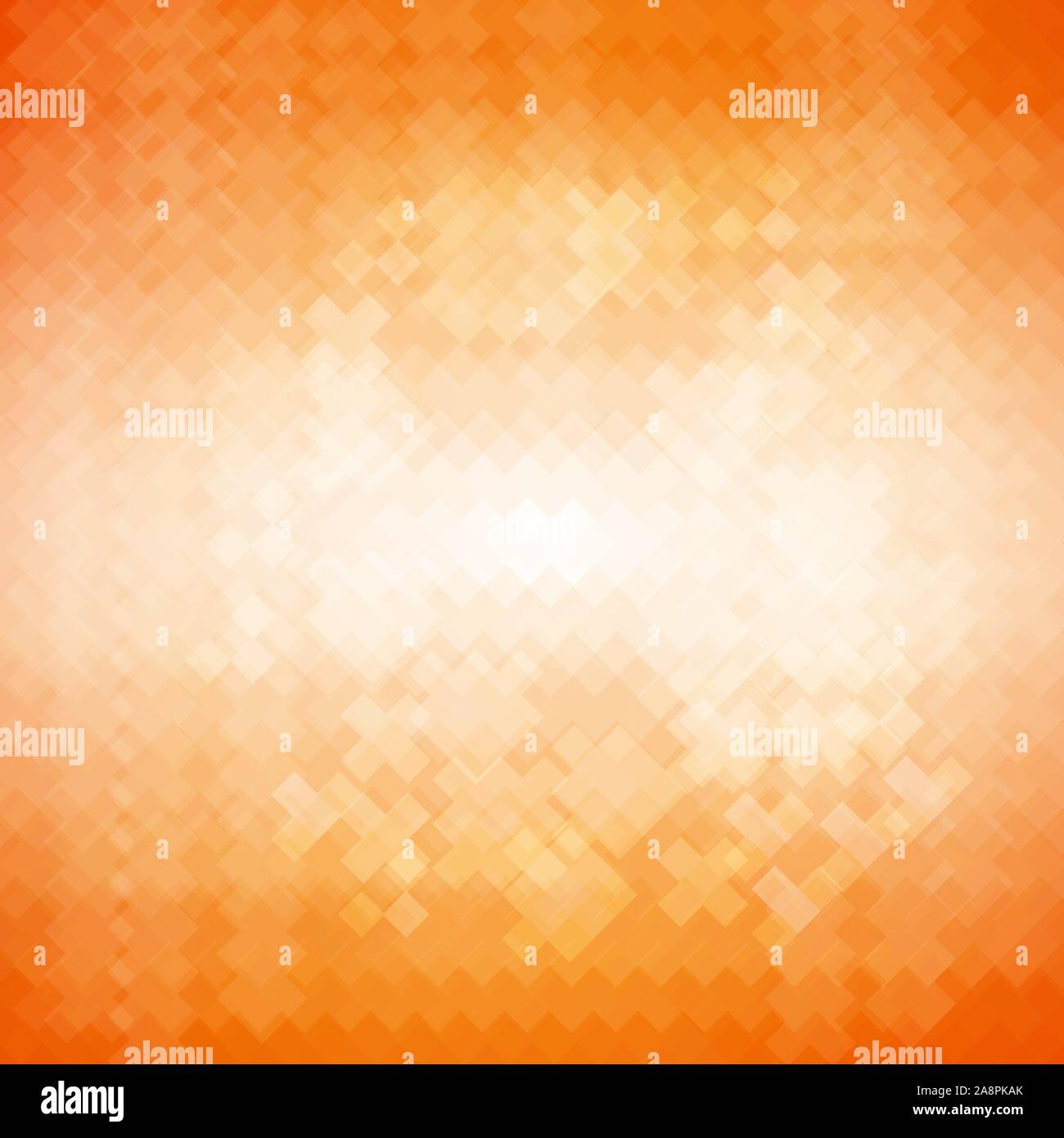 Orange Polygonal Background. Rumpled Square Pattern. Low Poly Texture. Abstract Mosaic Modern ...