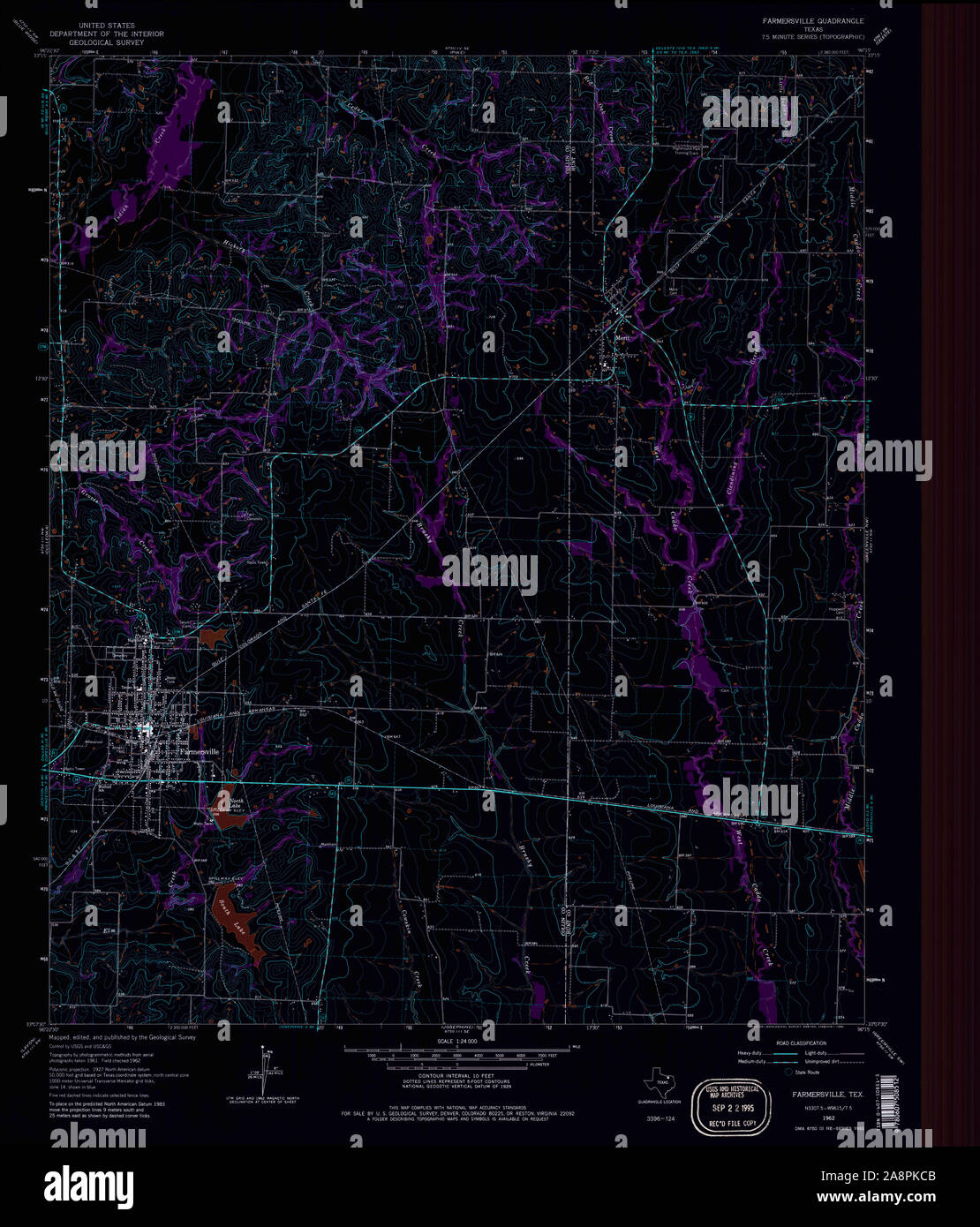 Map of farmersville hi-res stock photography and images - Alamy