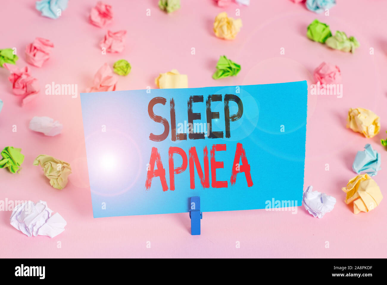 Handwriting text Sleep Apnea. Conceptual photo disorder which ...