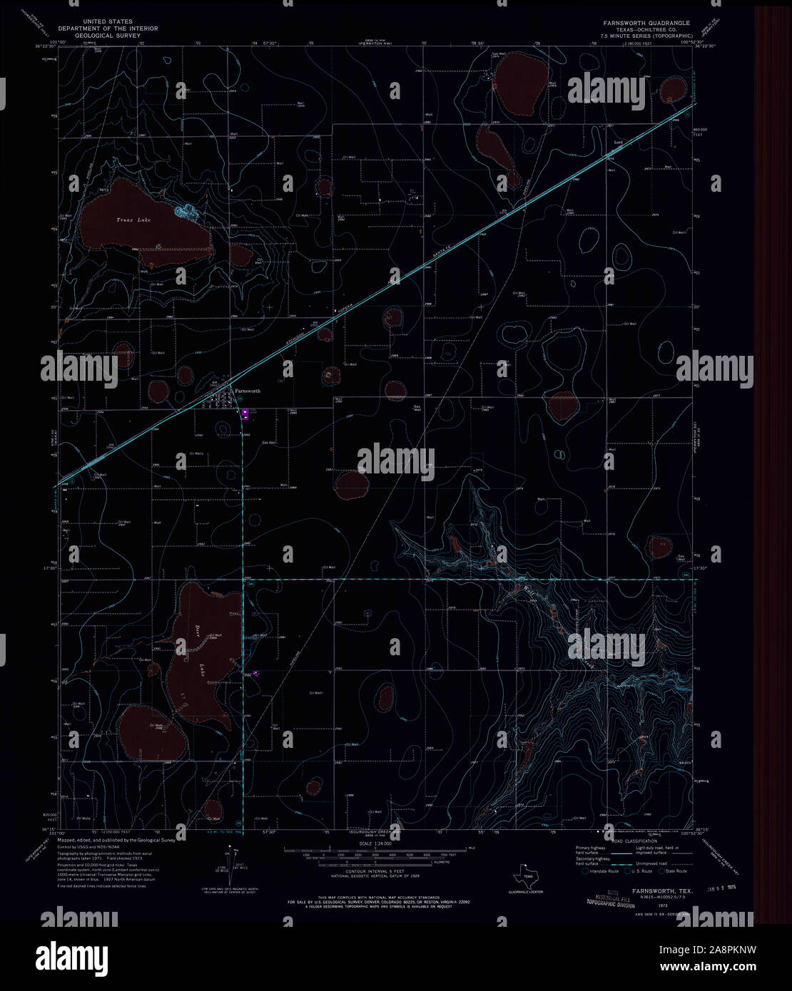 Map of farnsworth texas hi-res stock photography and images - Alamy