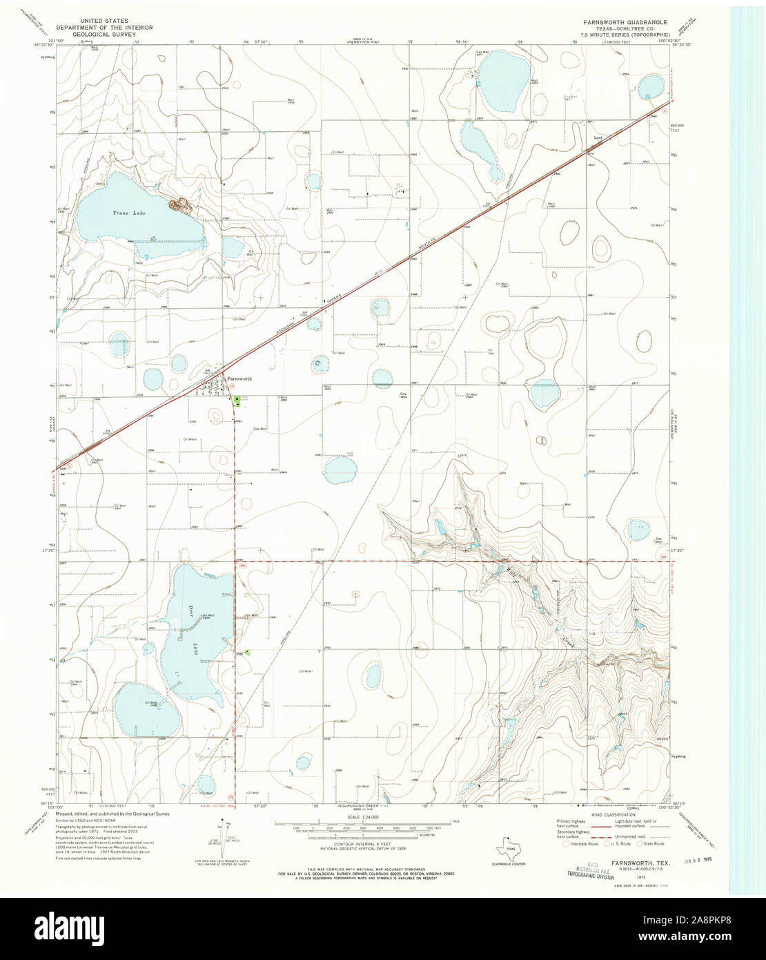 Map of farnsworth texas hi-res stock photography and images - Alamy