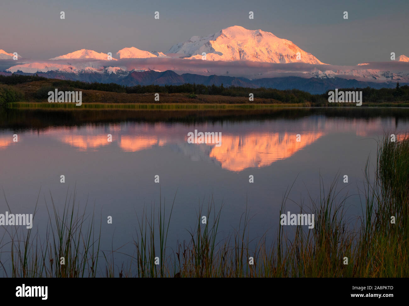 North America; United States; Alaska; Alaska Range Mountains; Denali ...