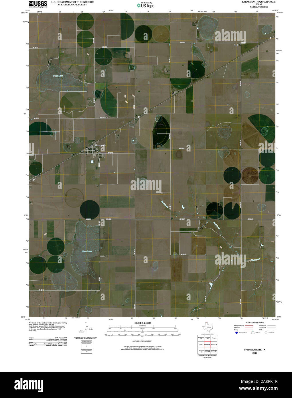 Farnsworth texas map hi-res stock photography and images - Alamy