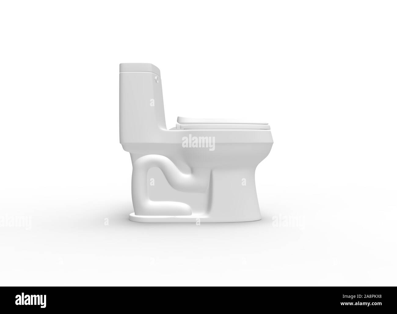 Modern bathroom 3d rendering Black and White Stock Photos & Images - Alamy