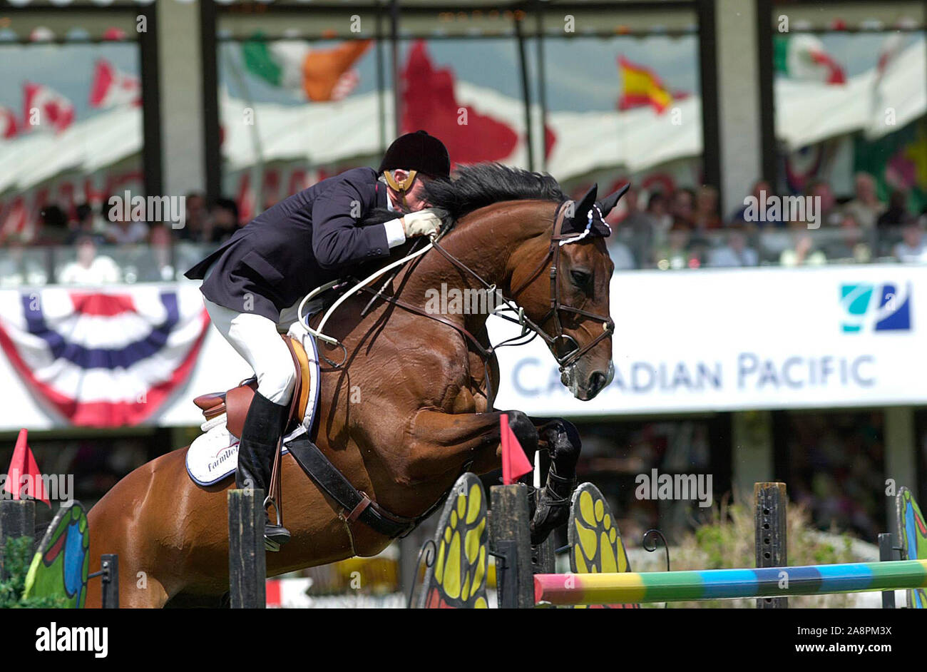 The National, Spruce Meadows, June 2001, Joe Fargis (USA) riding Edgar ...