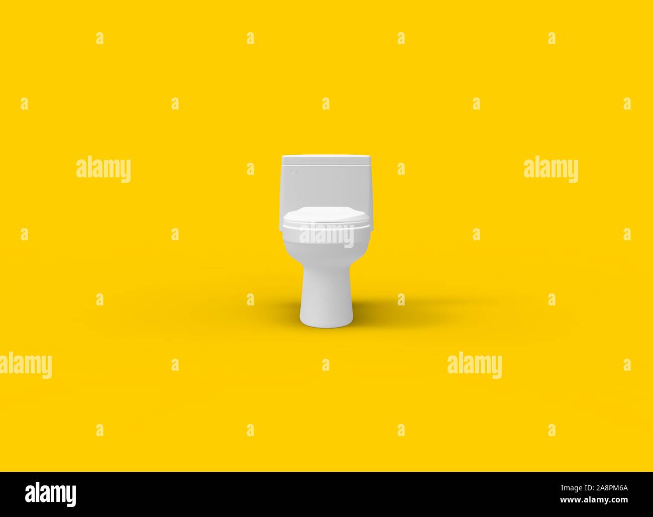 White toilet object 3D Rendering Stock Photo - Alamy