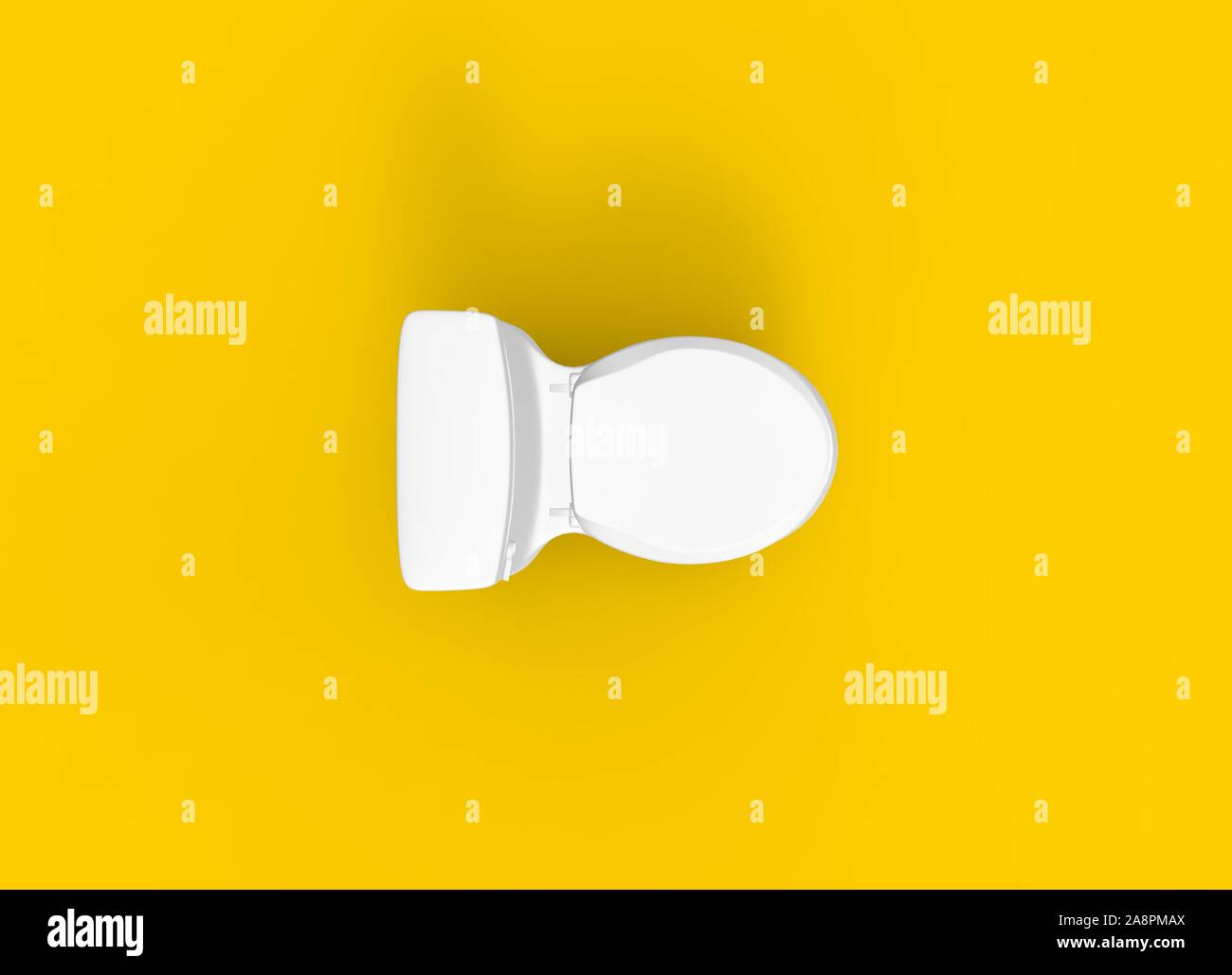 White toilet object 3D Rendering Stock Photo - Alamy