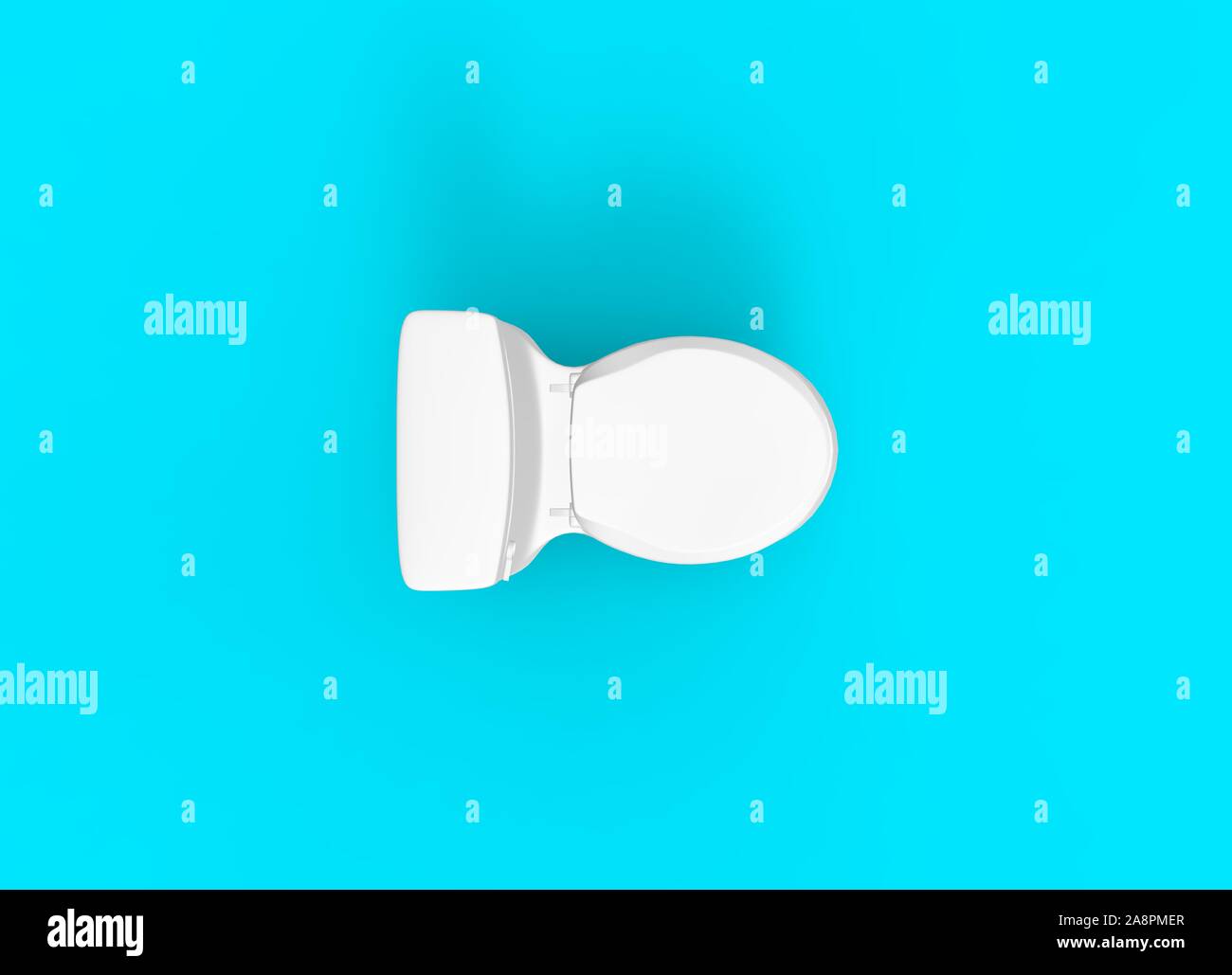 White toilet object 3D Rendering Stock Photo - Alamy