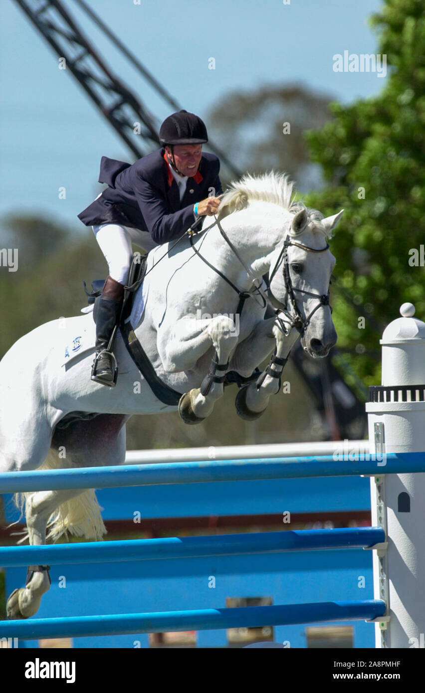 Olympic Games, Sydney 2000, Jos Lansink (NED) riding Carthago Z Stock ...