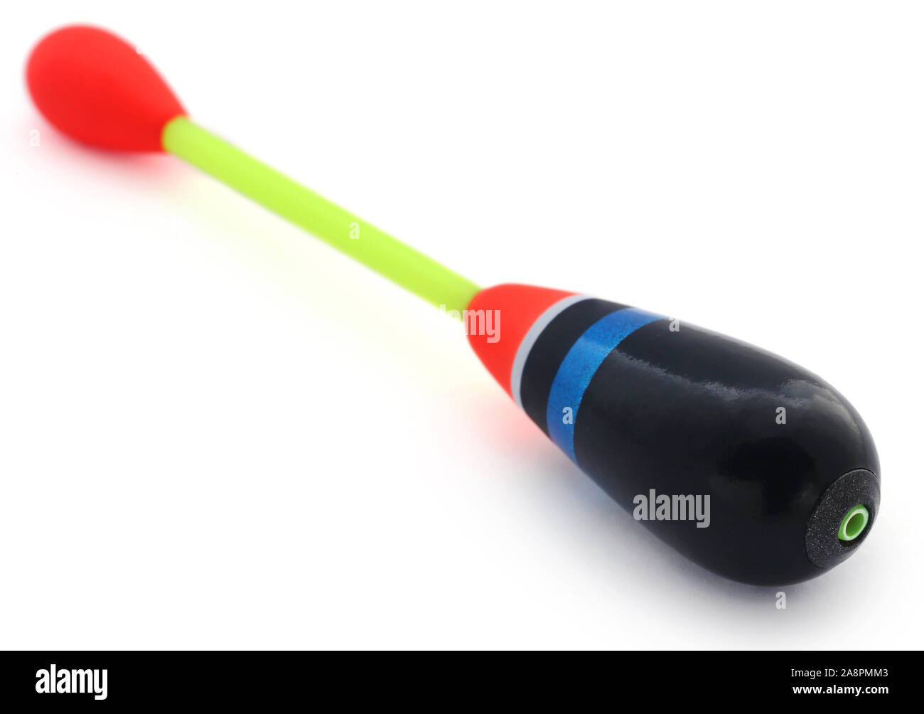 Fishing float over white background Stock Photo - Alamy