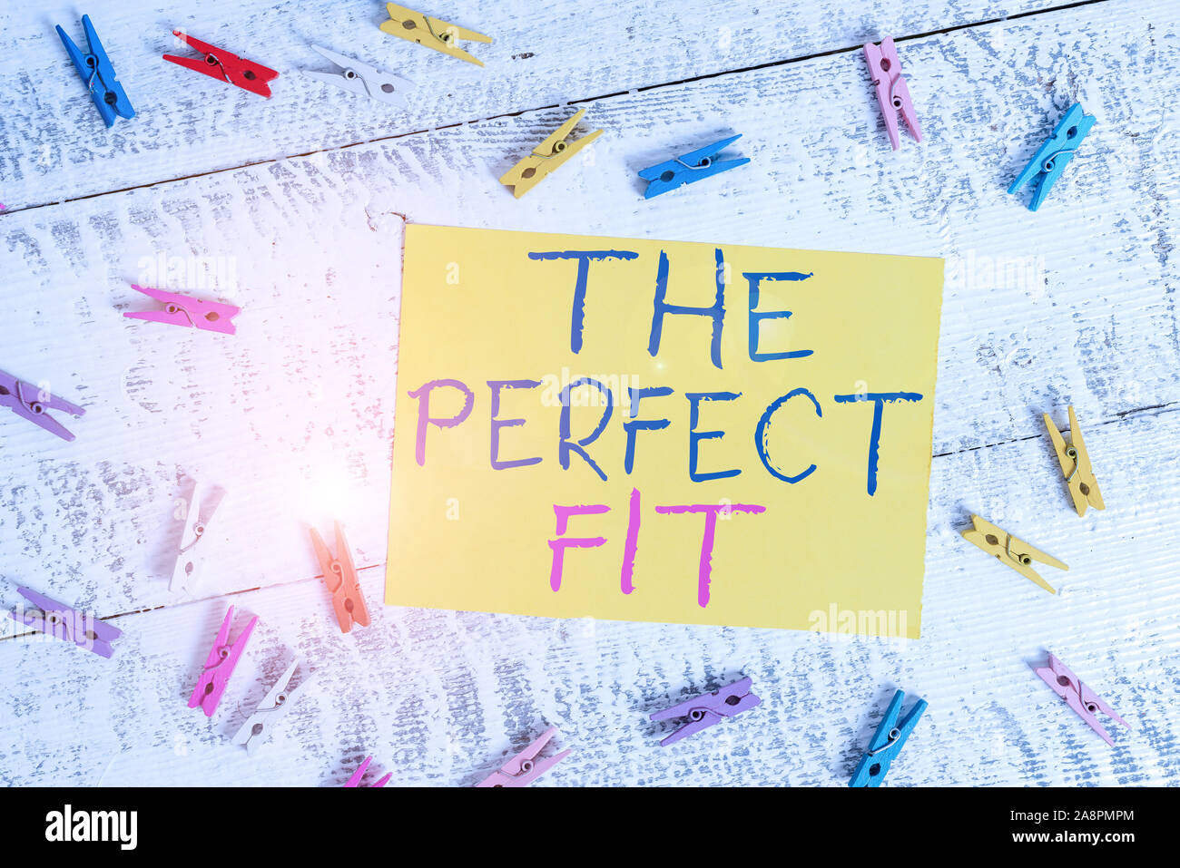 Conceptual hand writing showing The Perfect Fit. Concept meaning Puzzle ...