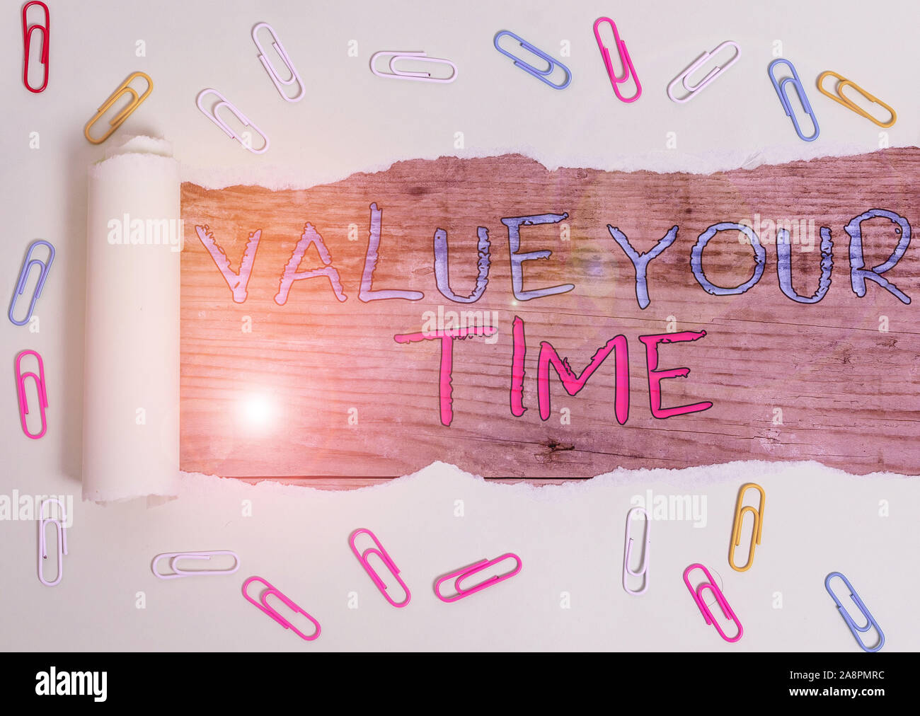 Writing note showing Value Your Time. Business concept for asking ...