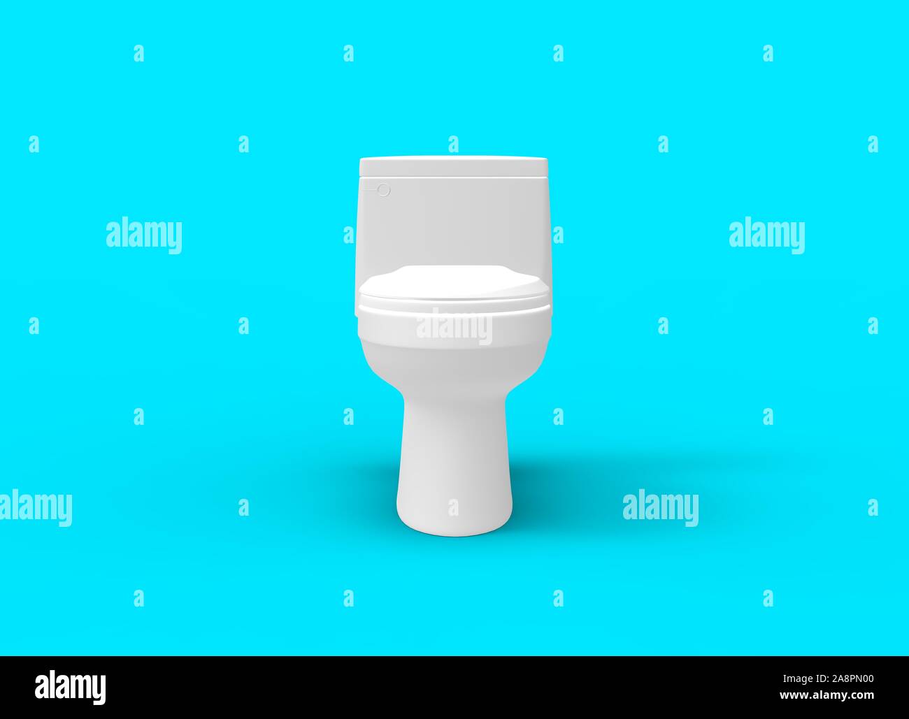 White toilet object 3D Rendering Stock Photo - Alamy