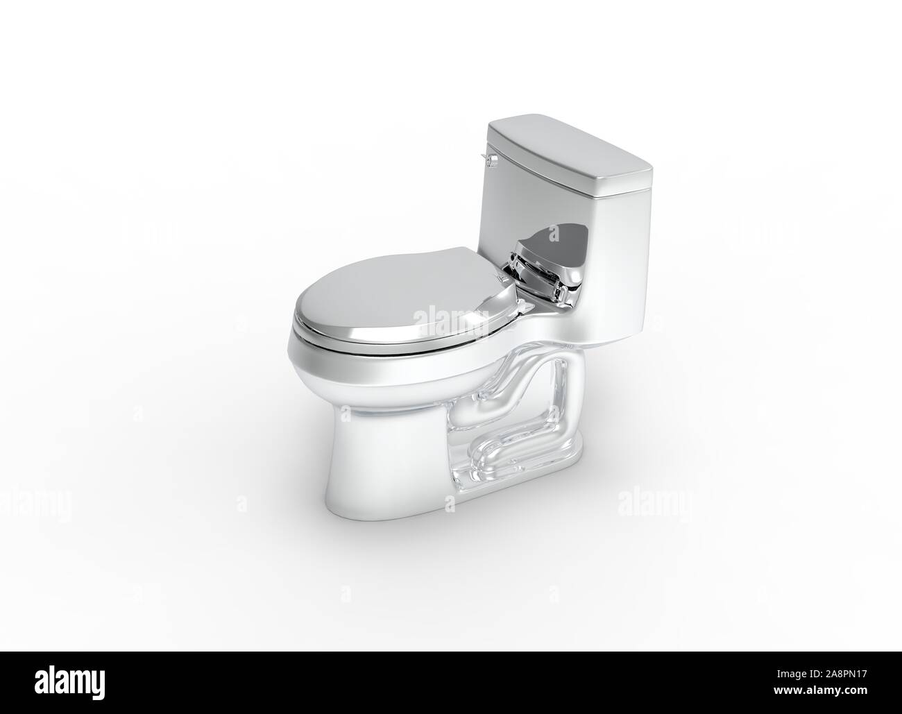 White toilet object 3D Rendering Stock Photo - Alamy