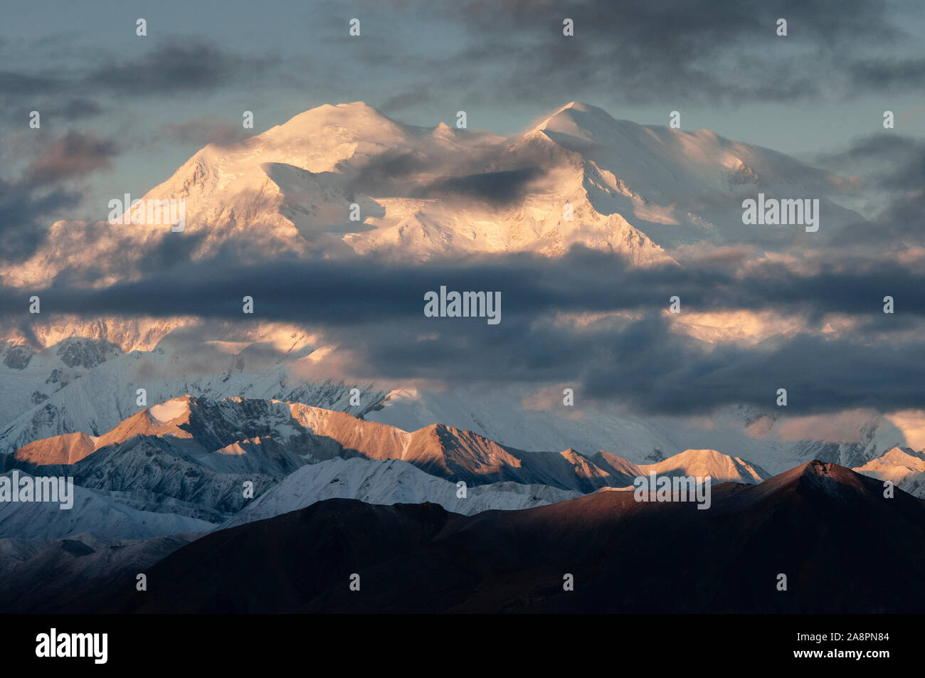 North America; United States; Alaska; Alaska Range Mountains; Denali ...