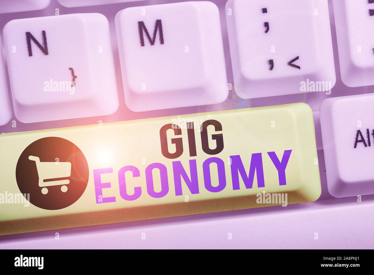 Handwriting text writing Gig Economy. Conceptual photo free market ...