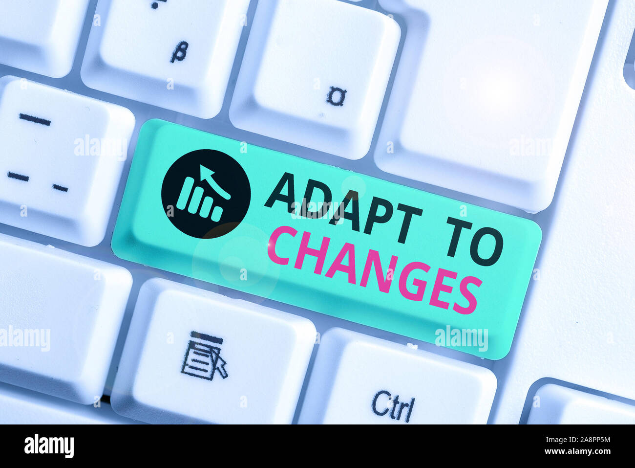 Writing note showing Adapt To Changes. Business concept for Embrace new ...