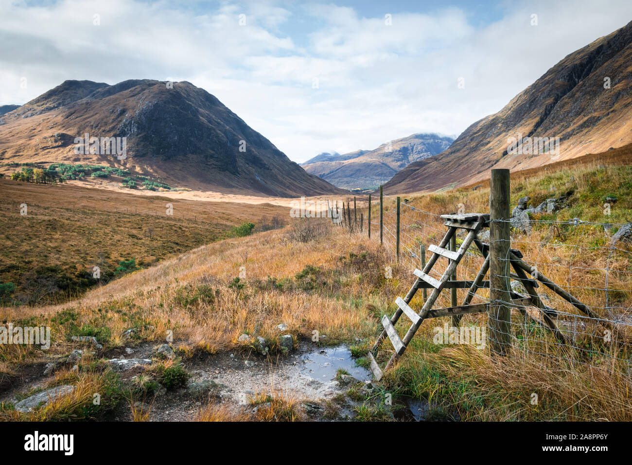 V shaped valley scotland hi-res stock photography and images - Alamy
