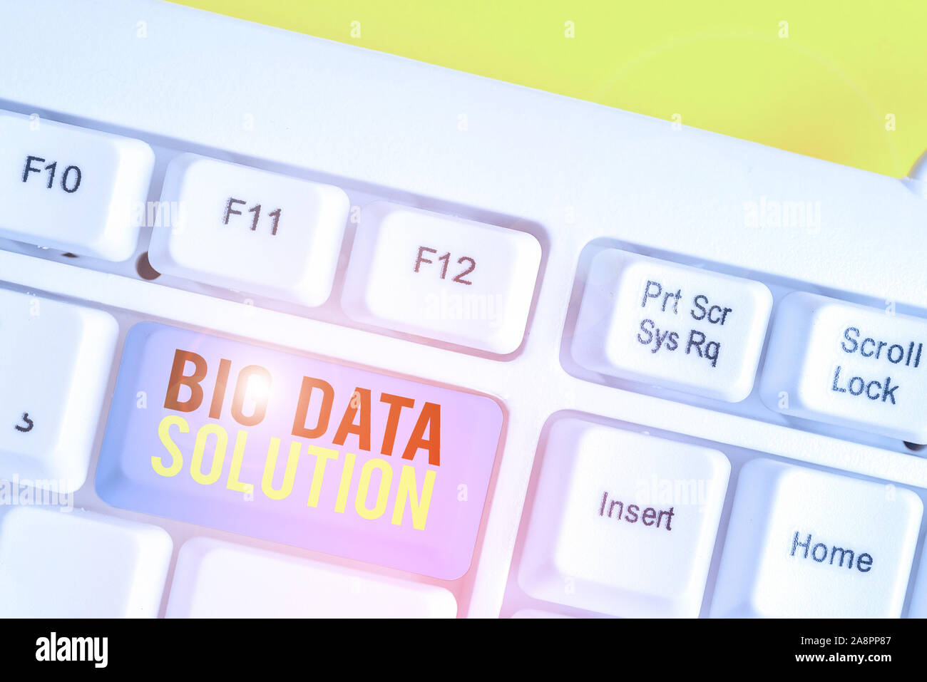 Conceptual hand writing showing Big Data Solution. Concept meaning Extracting value from huge ...