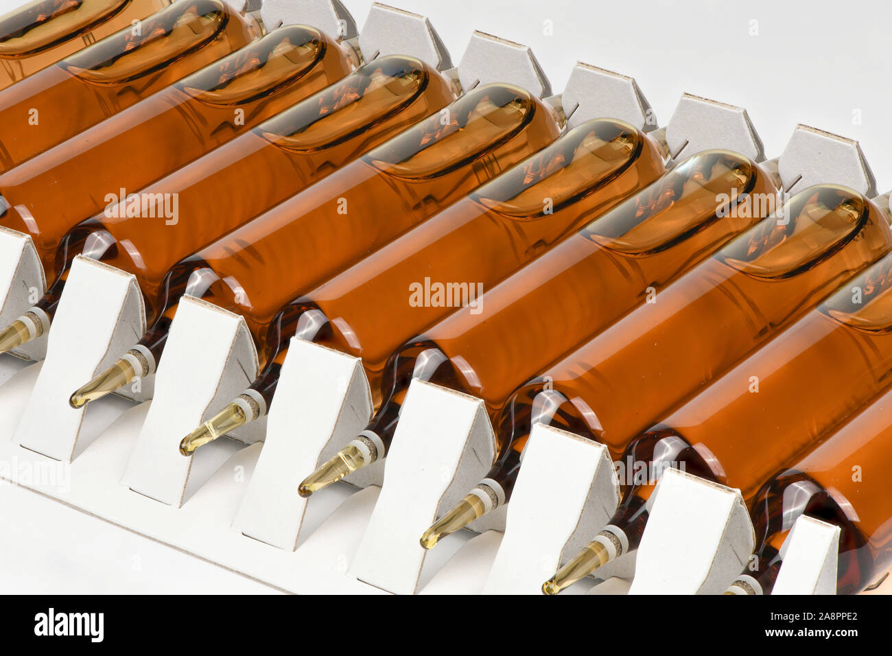 Ampoules isolated on white background. High resolution photo. Full ...
