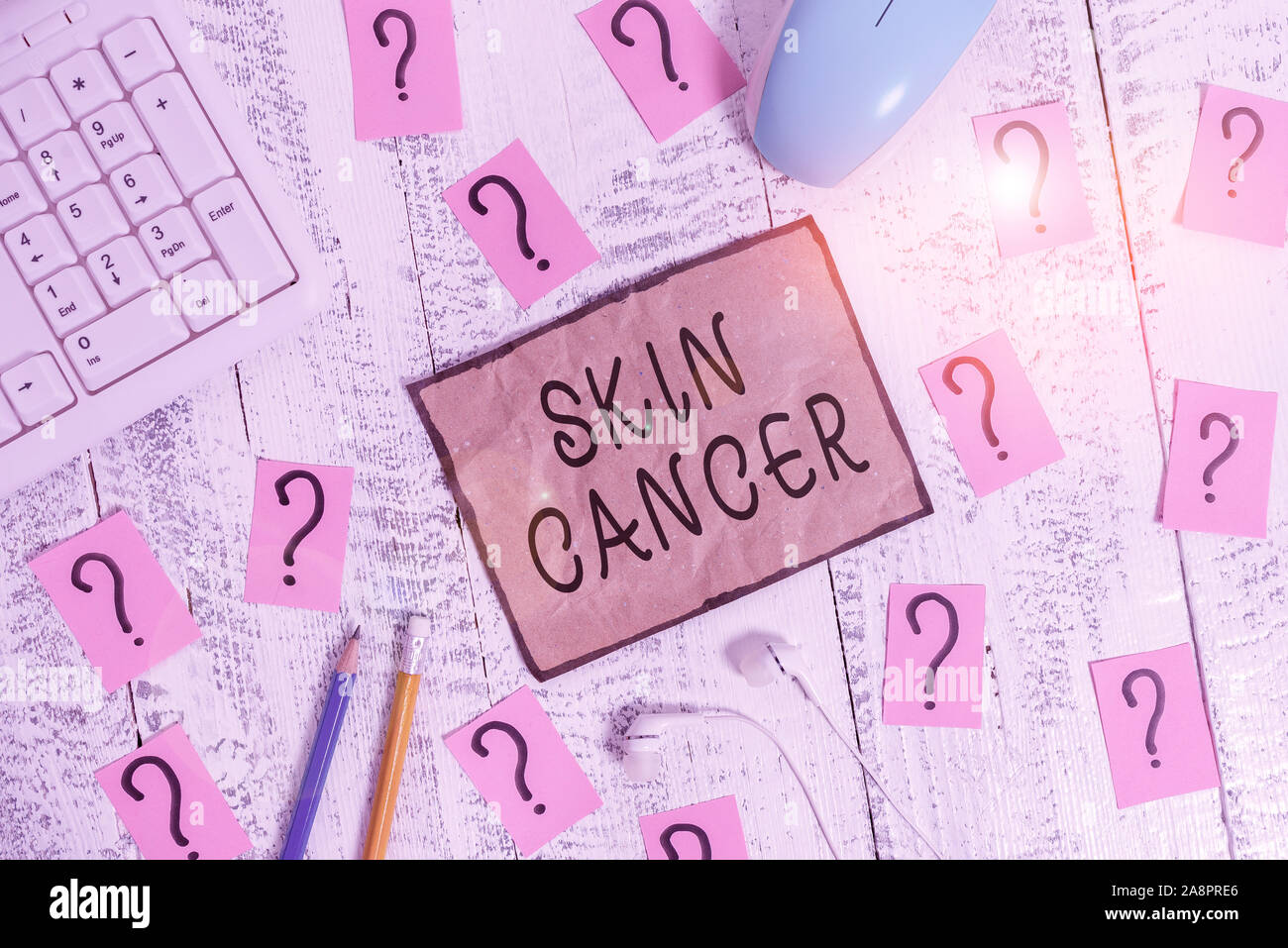 Conceptual hand writing showing Skin Cancer. Concept meaning ...