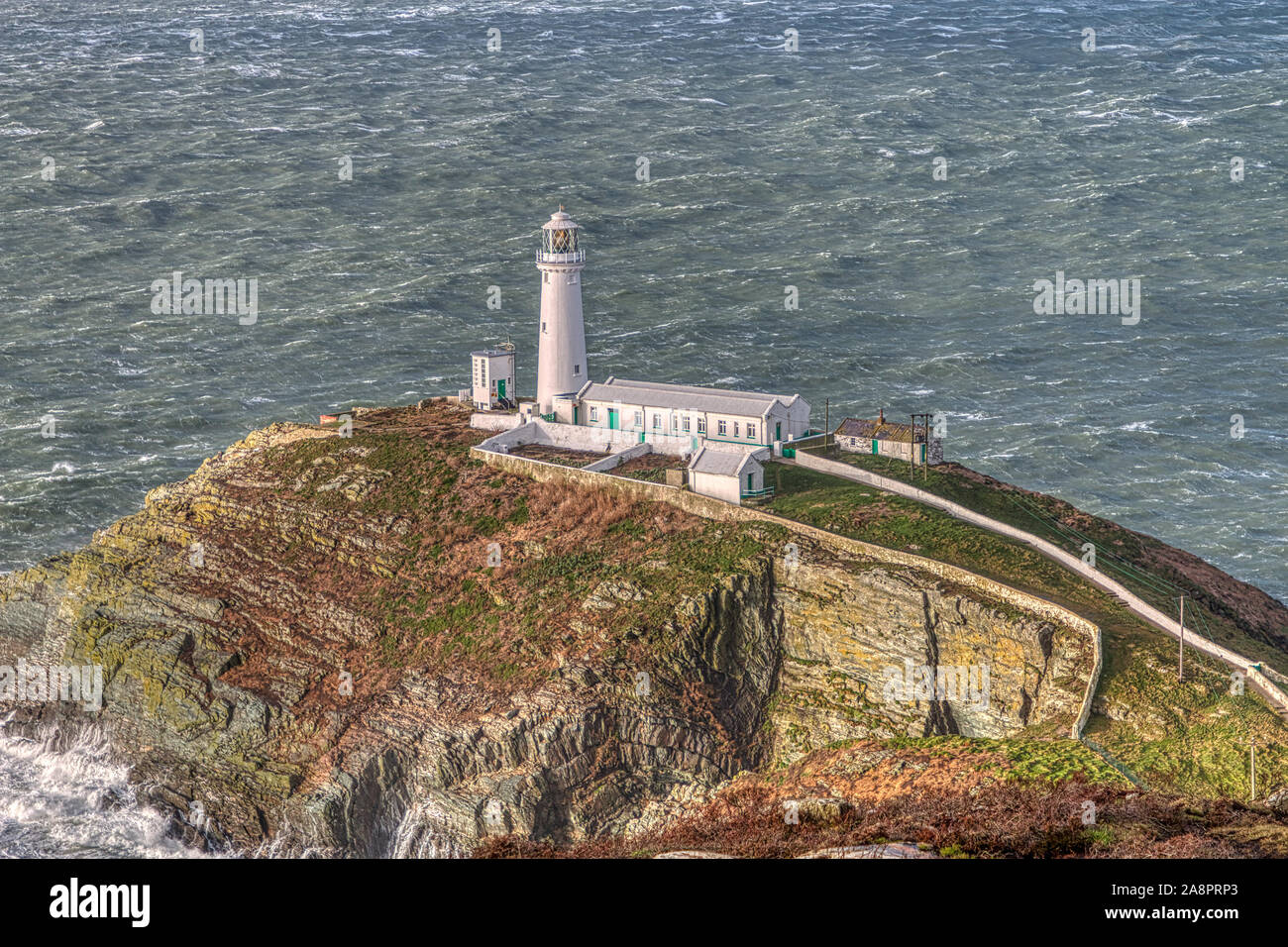 South Stack Lighthouse, Anglesey, North Wales Stock Photo - Alamy