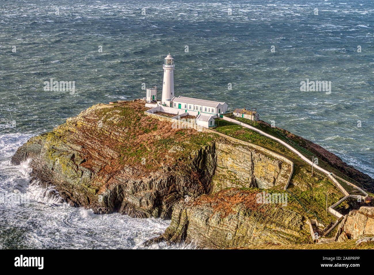 South Stack Lighthouse, Anglesey, North Wales Stock Photo - Alamy