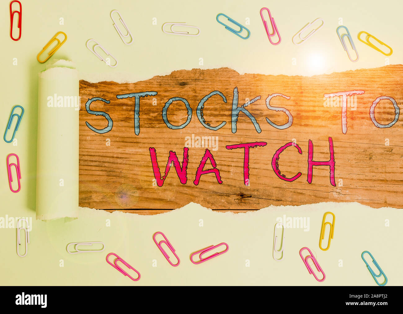 Writing note showing Stocks To Watch. Business concept for being heavy ...