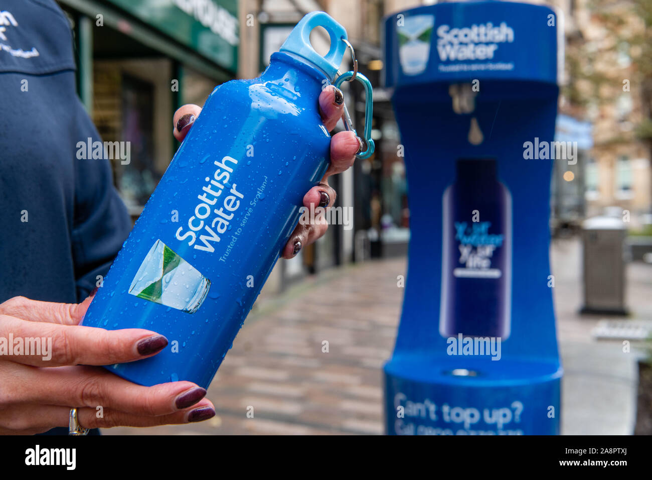 Pictured Scottish Water's newest Top up Tap installed in Stirling ...