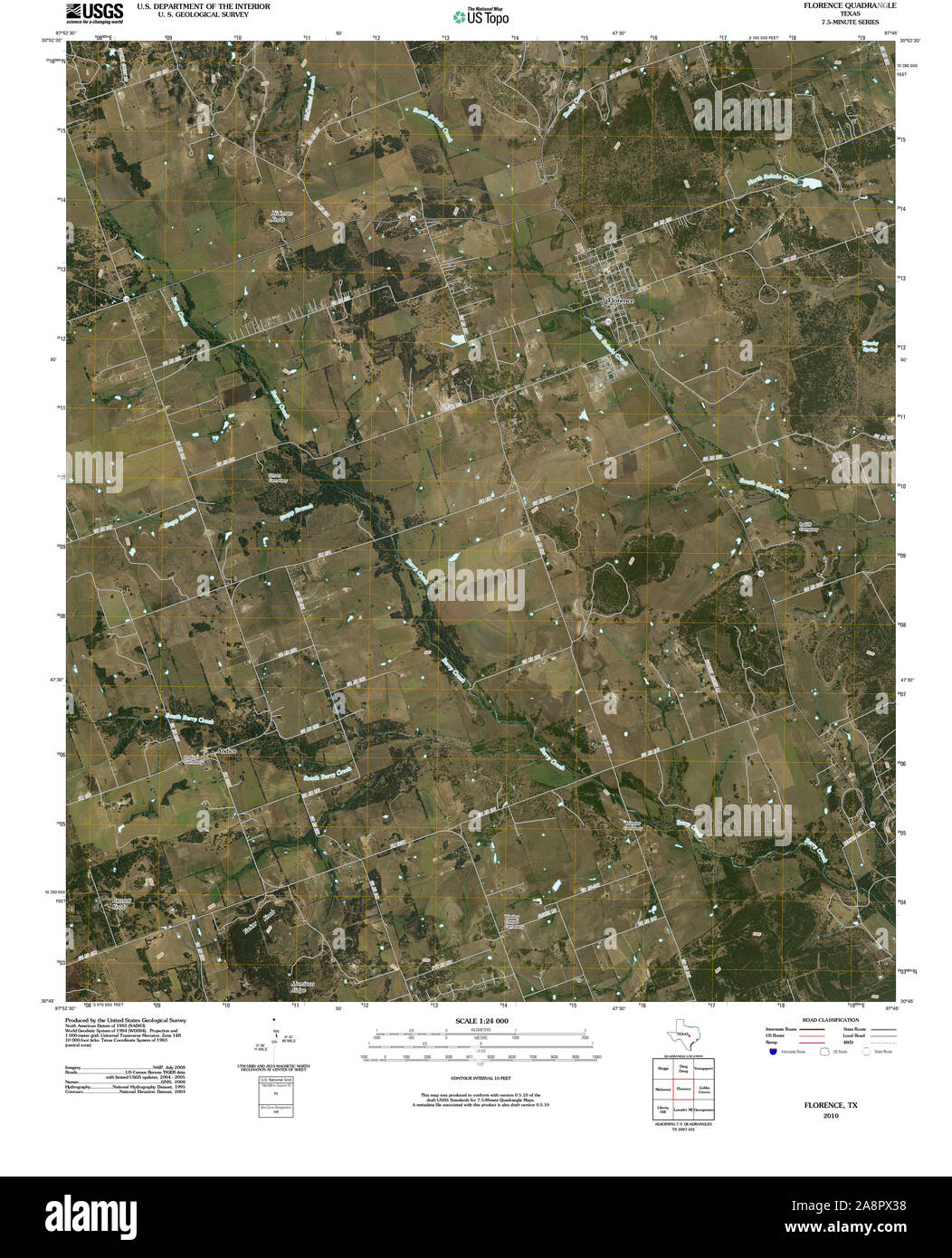 Map of florence texas hi-res stock photography and images - Alamy