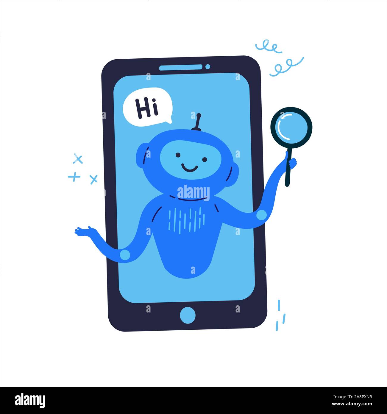 Communication chat bot color hi-res stock photography and images - Alamy