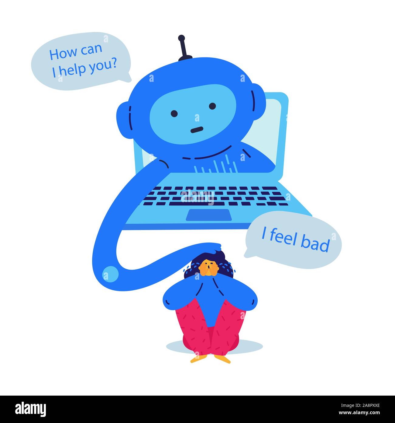 Speech chat bot color Cut Out Stock Images & Pictures - Alamy