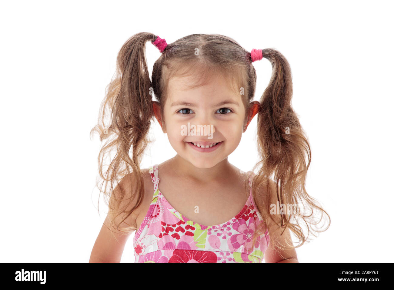 Beautiful Little Girl Smile Cute Little Girl Outside Smiling Stock