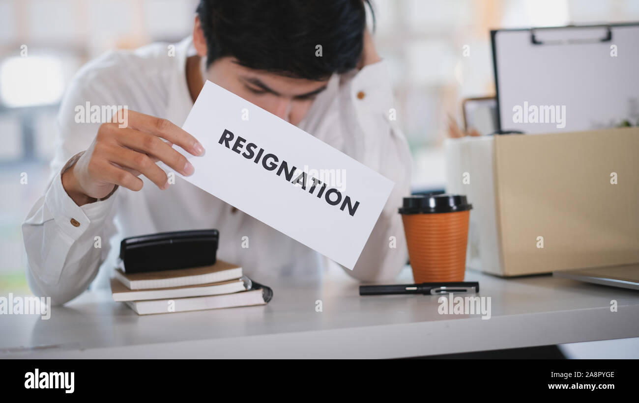 Resigned work hi-res stock photography and images - Alamy