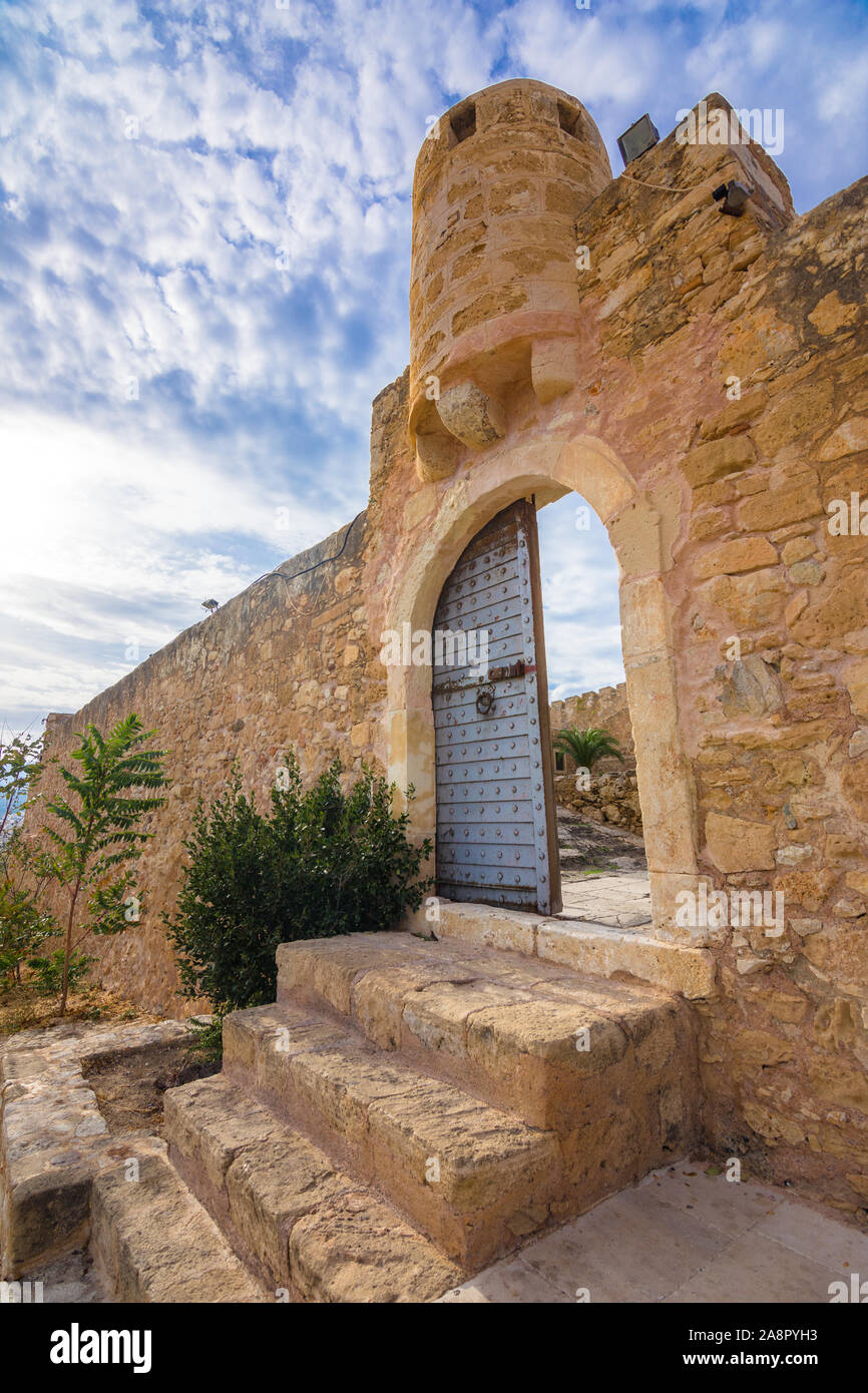 View of the historic venetian fort of Kazarma, Sitia, Crete Stock Photo ...