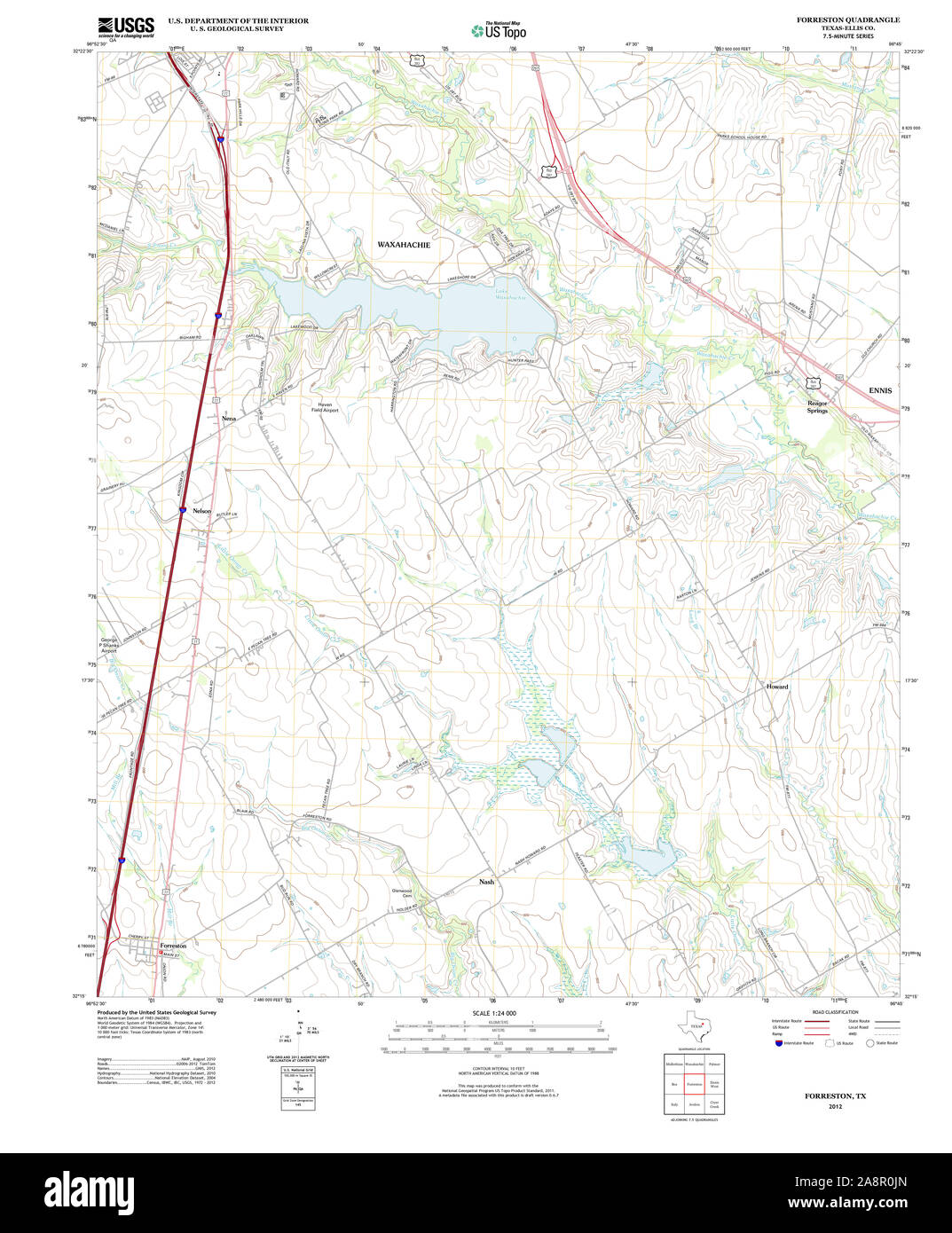 Forreston map hi-res stock photography and images - Alamy
