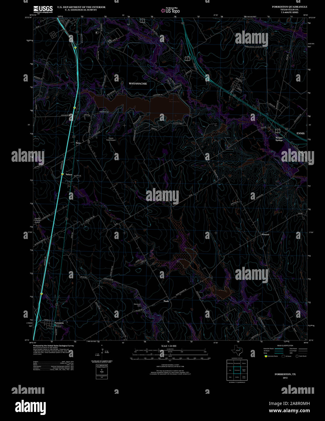 Map of forreston hi-res stock photography and images - Alamy