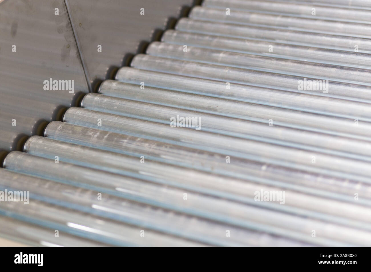 Warehouse Cnveyor Rollers Stock Photo - Alamy