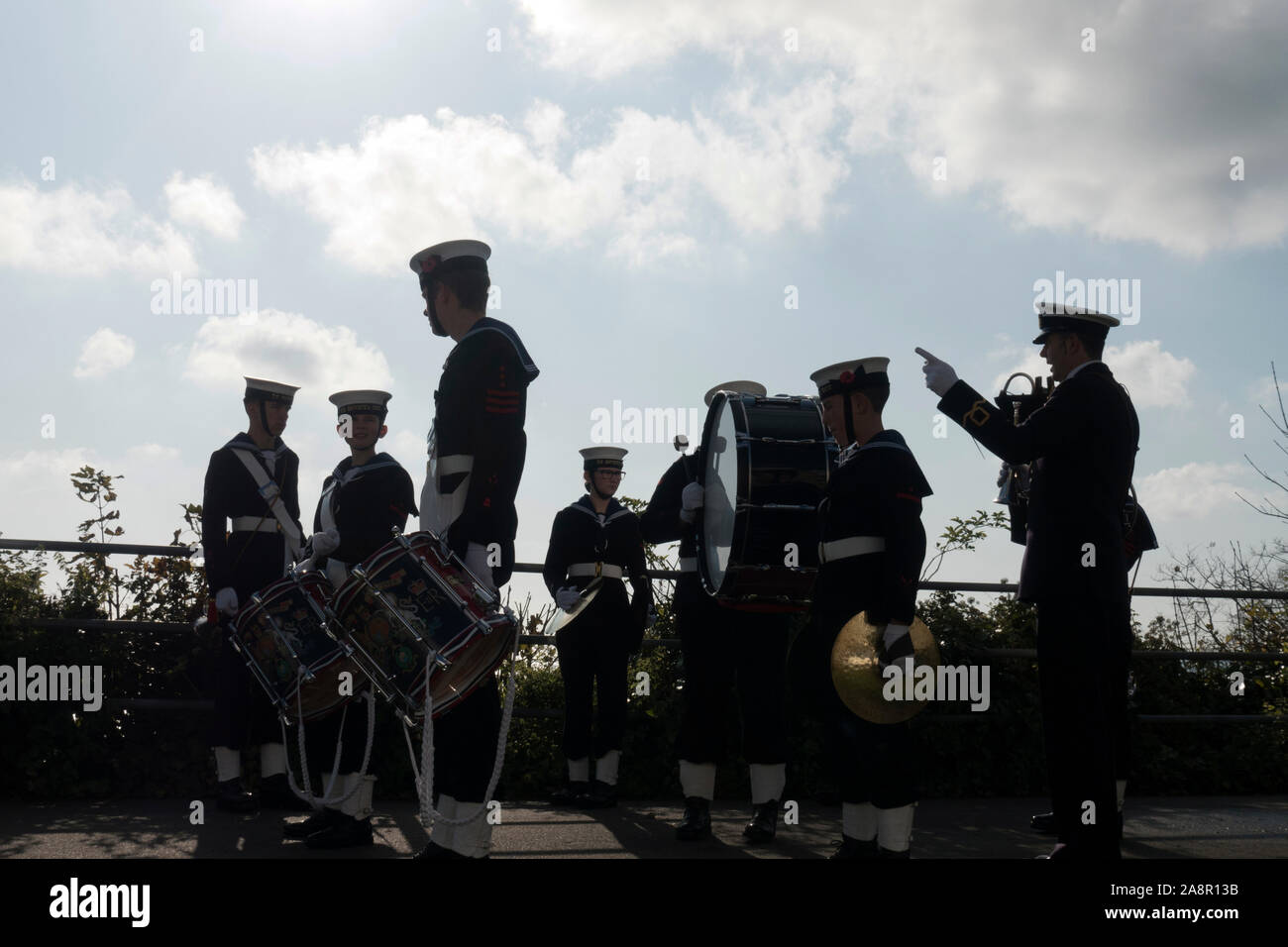 Silhouette of soldiers marching Stock Photo - Alamy