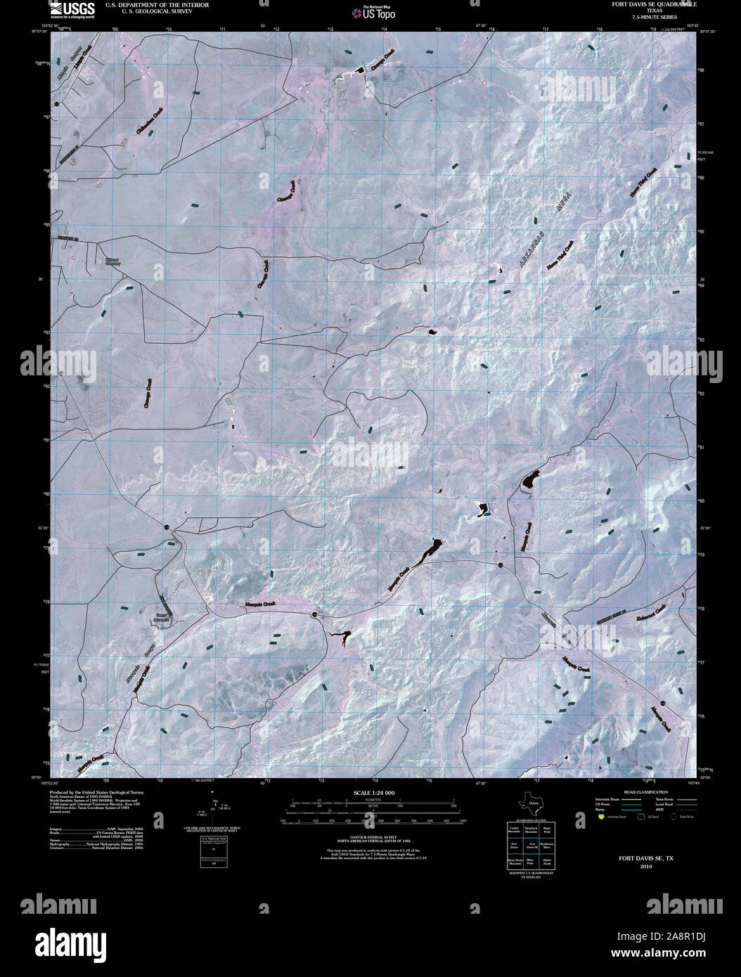 Map of fort davis texas hi-res stock photography and images - Alamy