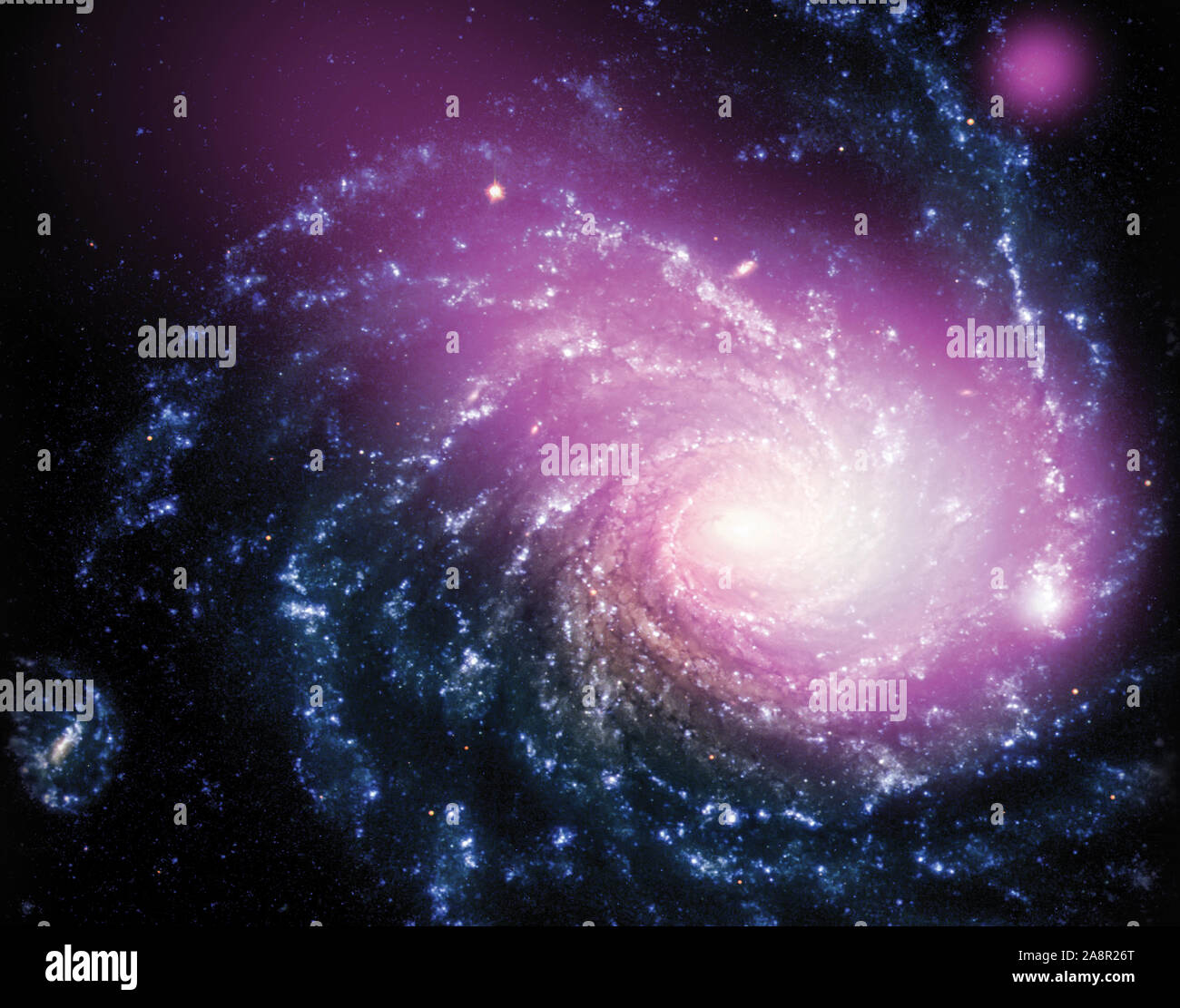 Beautiful space, with stars and galaxies, background texture. Elements ...